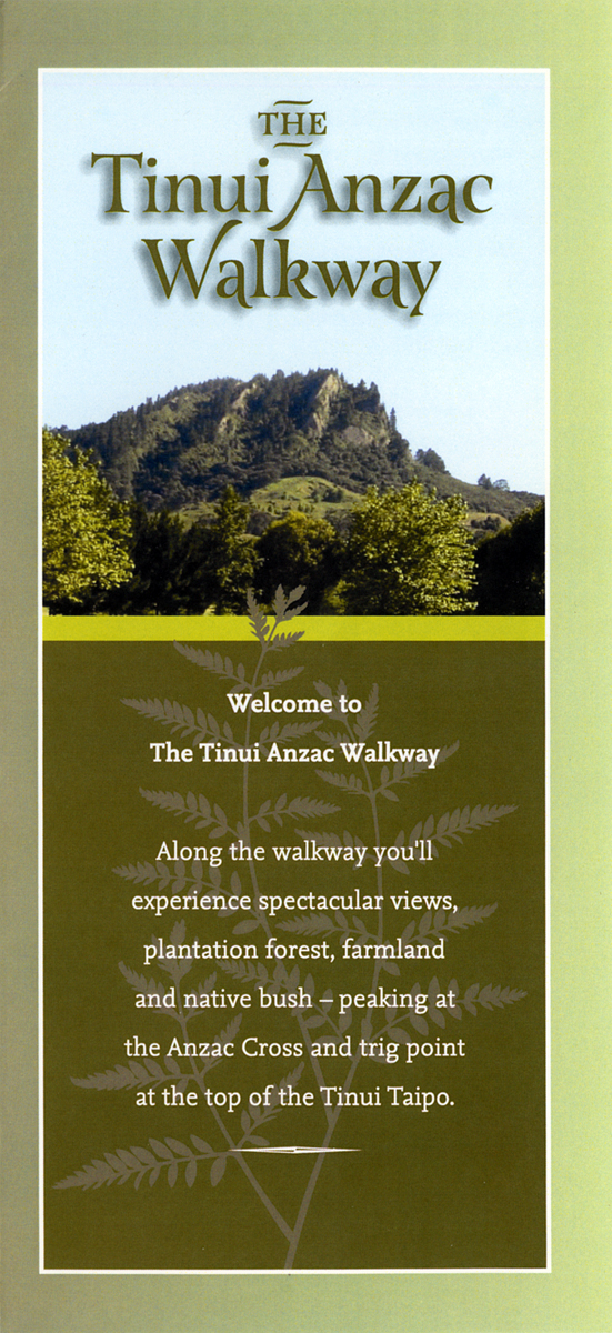 Tinui ANZAC Walkway - WW100 - Wairarapa's First World War Centenary
